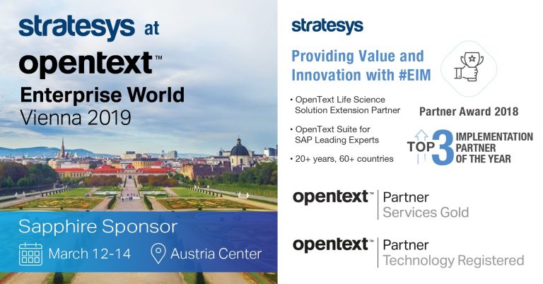 STRATESYS | OPENTEXT ENTERPRISE WORLD VIENNA 2019