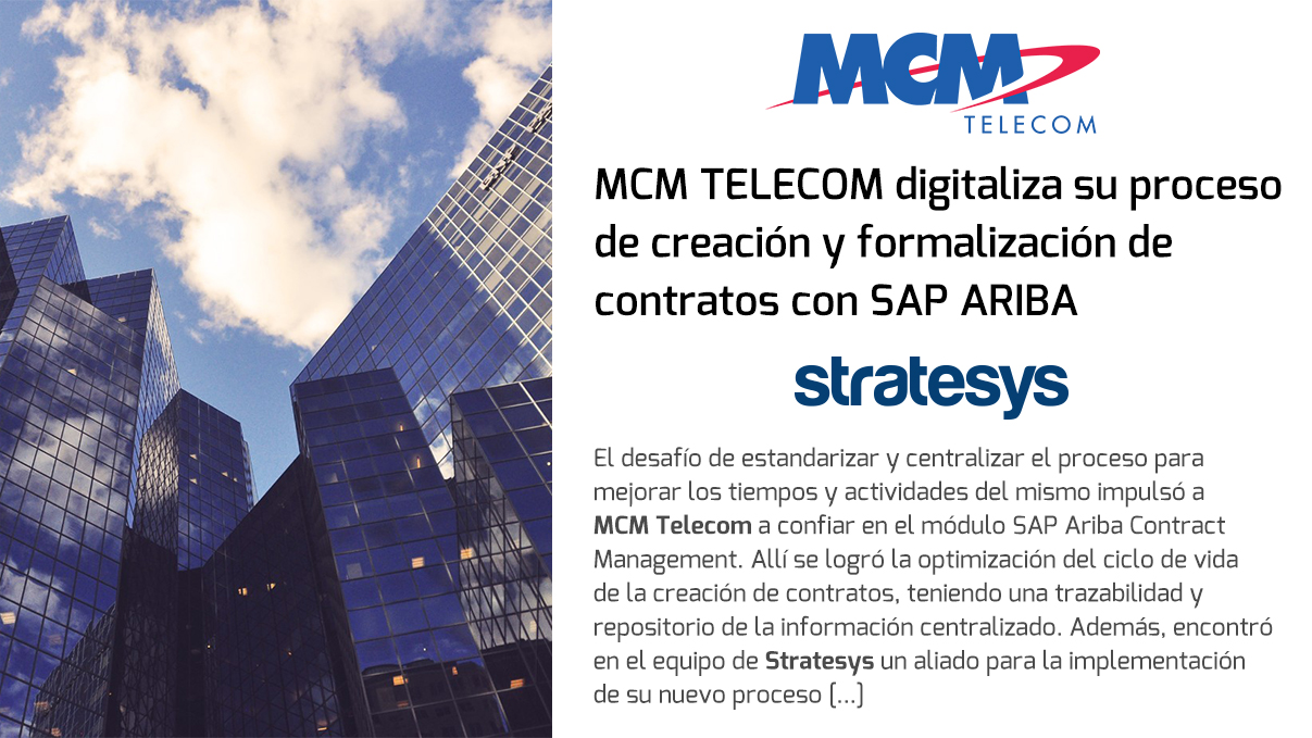 MCM TELECOM DIGITALIZA SU PROCESO DE CREACIÓN Y FORMALIZACIÓN DE ...